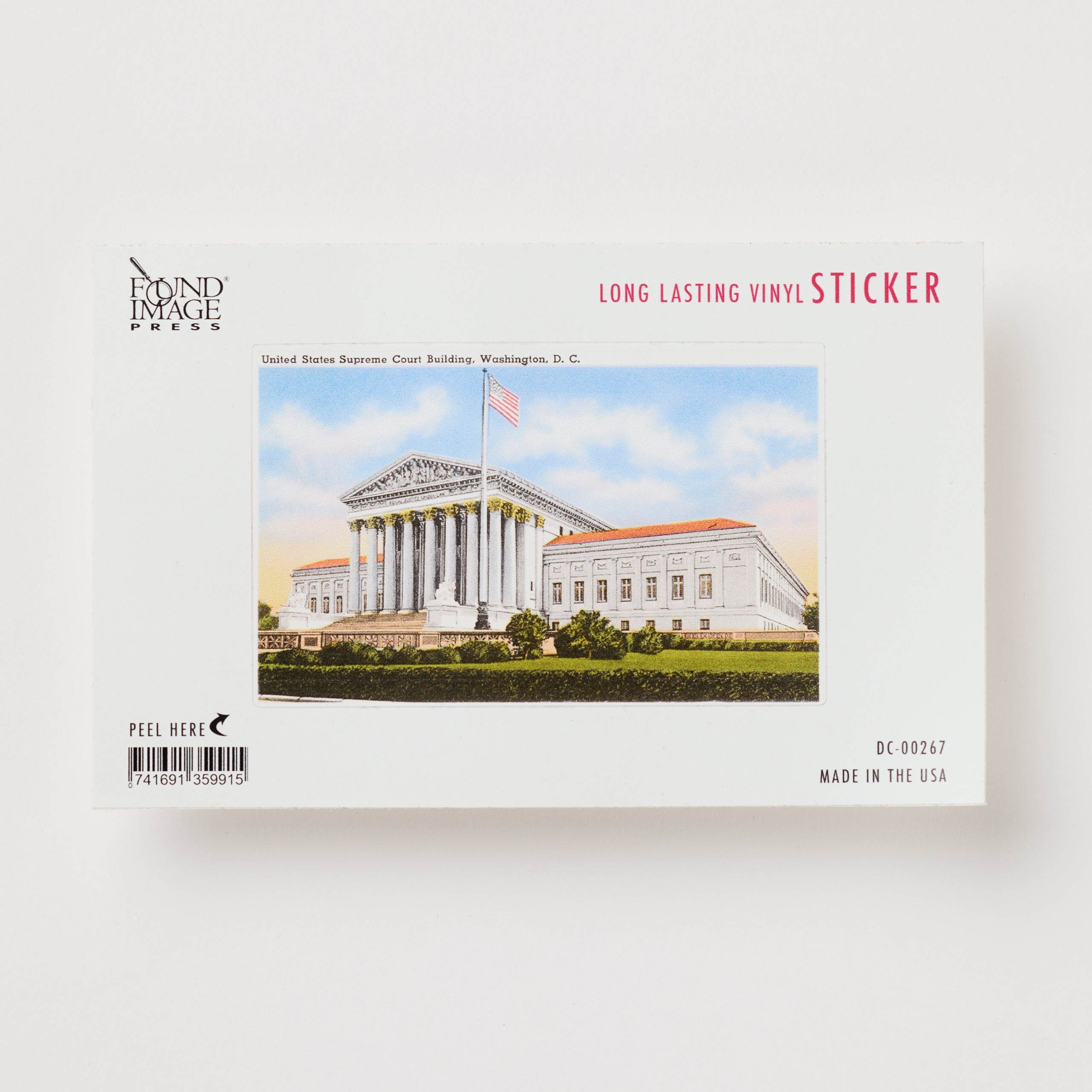 Supreme Court Vintage Sticker DC 267 – Supreme Court Gifts