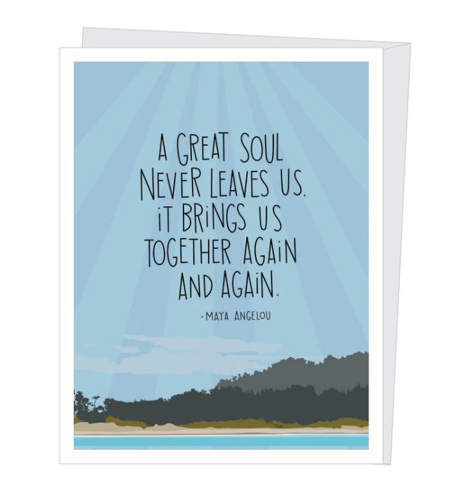 A Great Soul Quote, Sympathy Card – Supreme Court Gifts