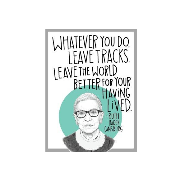 Justice Ruth Bader Ginsburg Quote Magnet – Supreme Court Gifts