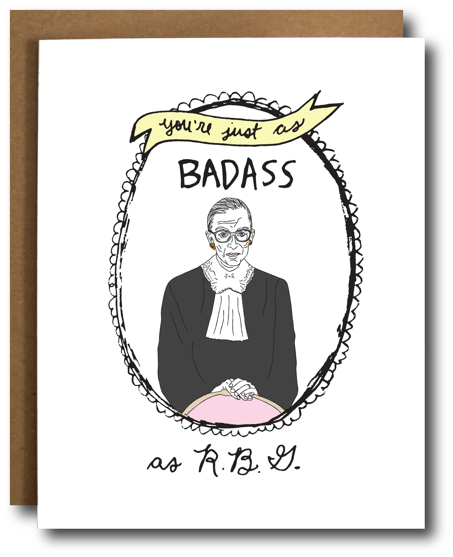 Ruth Bader Ginsburg Badass Card – Supreme Court Gifts